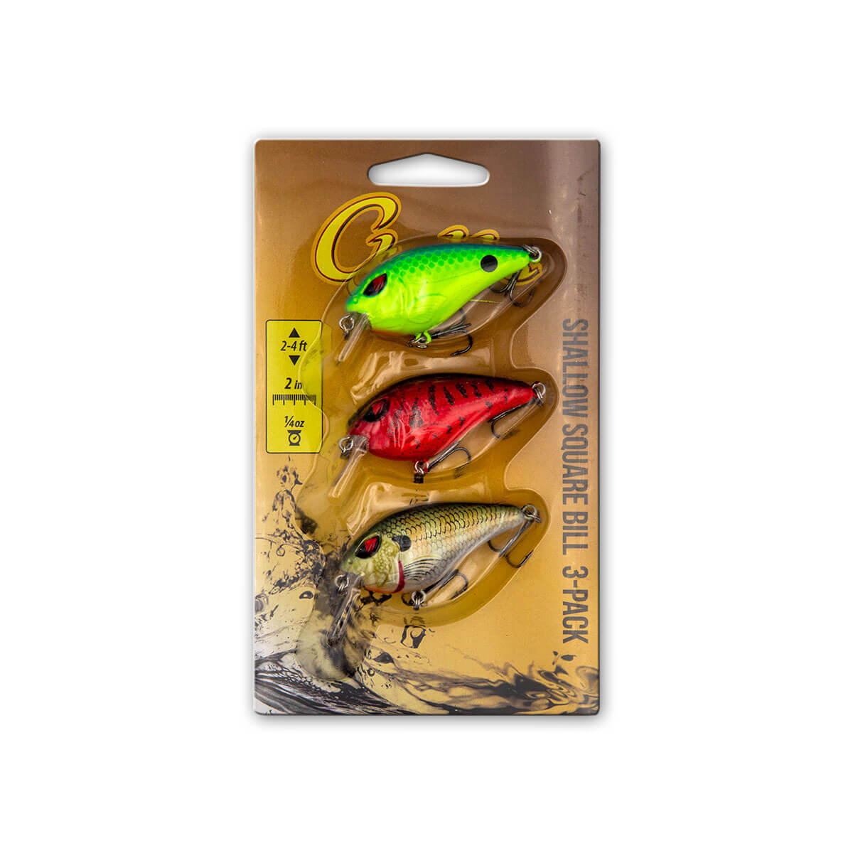 SHALLOW SQUARE BILL 3PC PRO PACK - Chubb's Lures